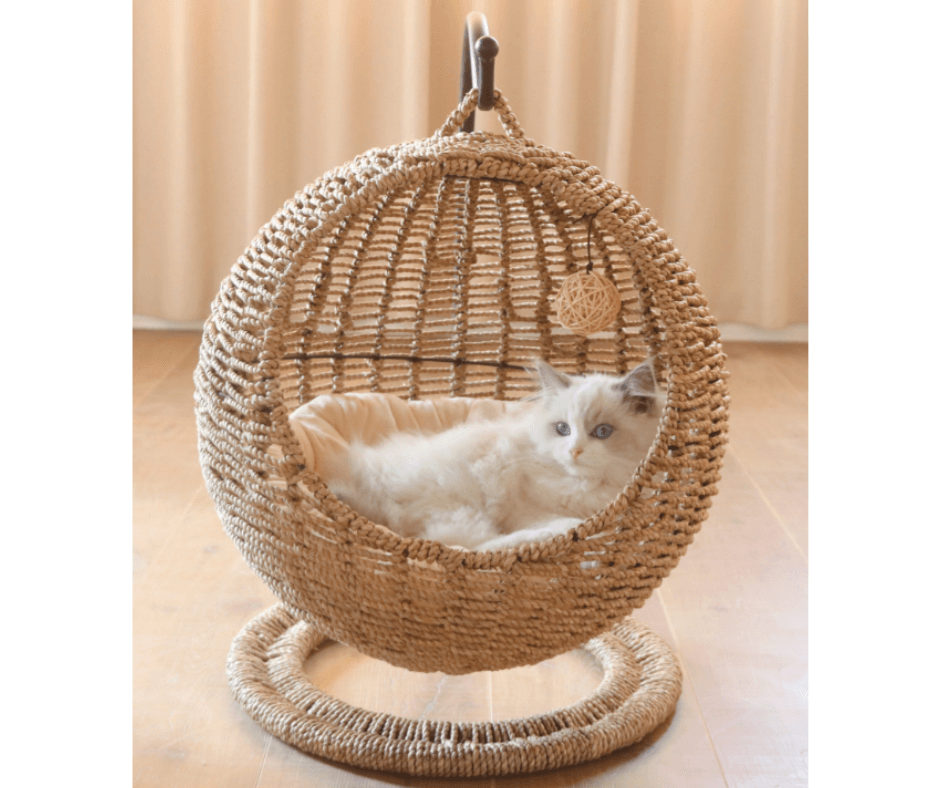 Kelly Tower Pet House - Beige | PP Rattan+Metal Frame Including cushion ...